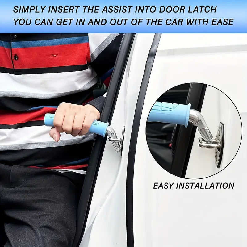 Tt Elderly Multifunction Door Portable Auto Cane For Seniors Car Handle ...