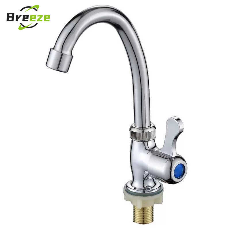 Gooseneck Kitchen Sink Faucet Gripo Vertical Tap Easy Install Ada ...
