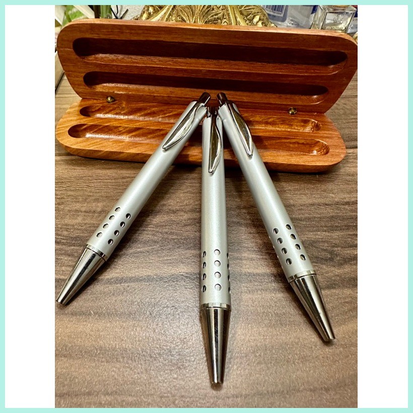 Heavy Duty Ballpen and Signpen Set with wood case | Shopee Philippines