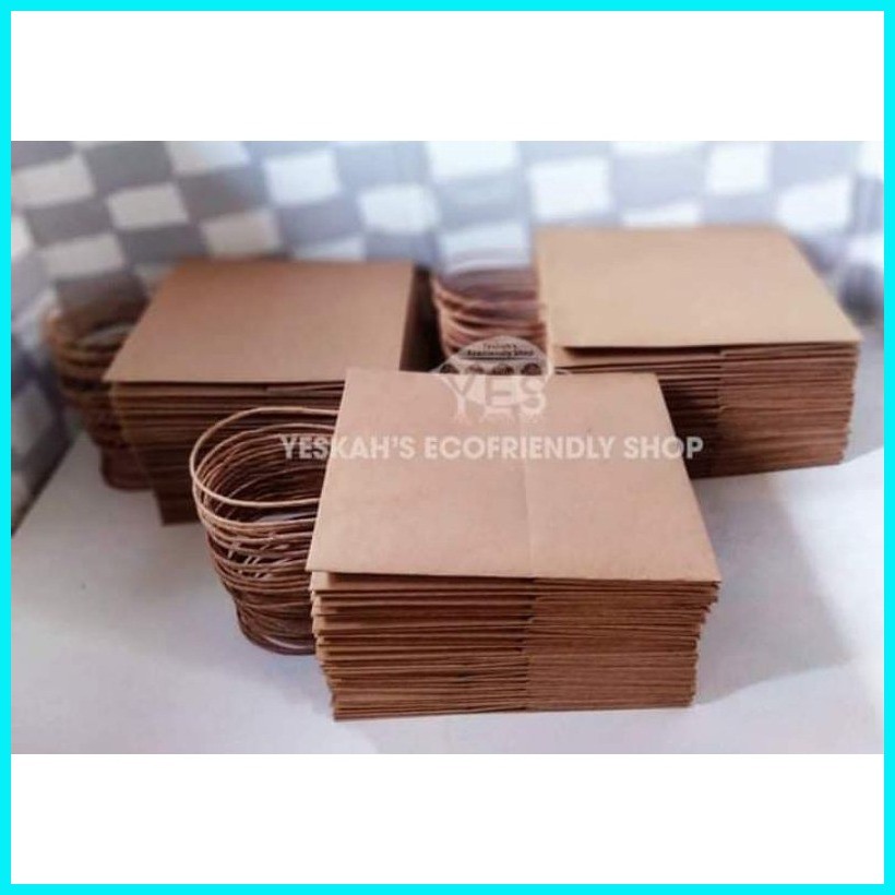 Cake paper bags / L10xW10xH10 inches / 10pcs /170gsm | Shopee Philippines