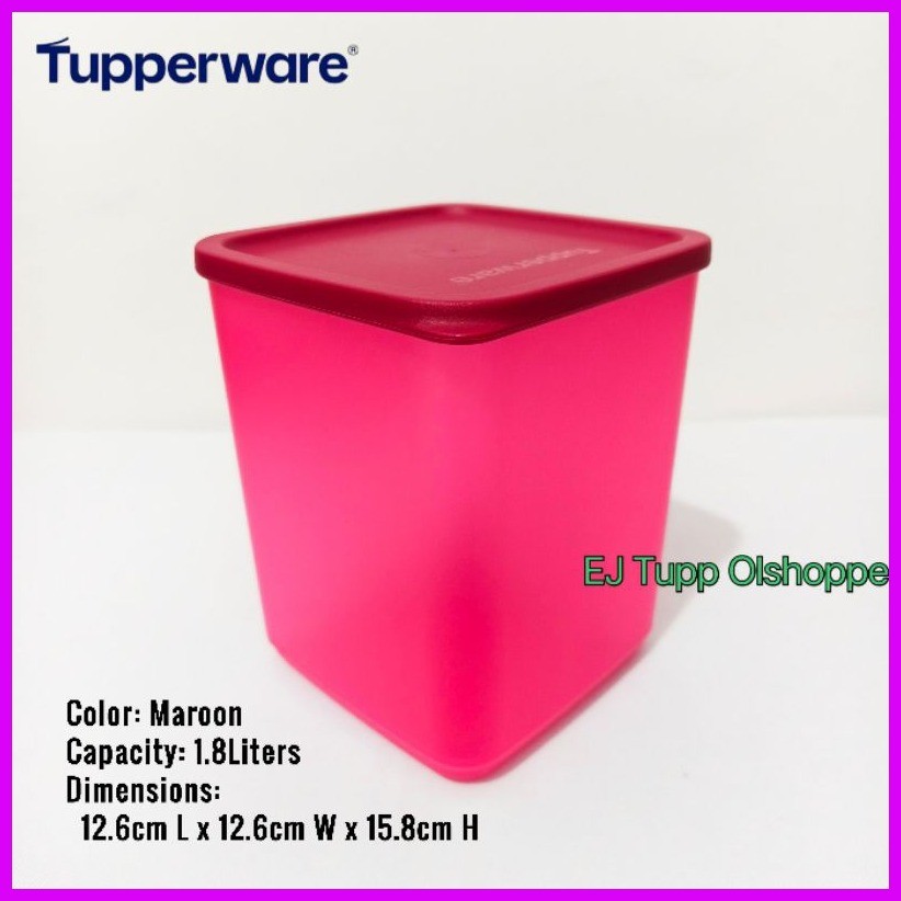 Tupperware Tall Square Round 1.8L (1pc) | Shopee Philippines
