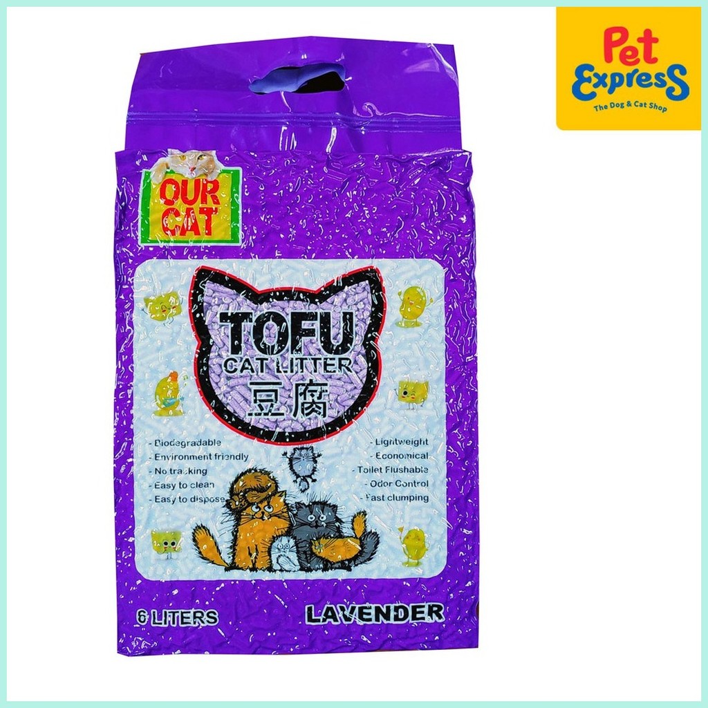 Our Cat Tofu Lavender Cat Litter 6L | Shopee Philippines