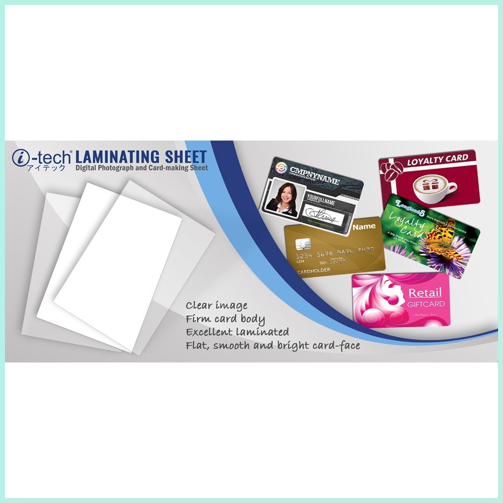 i-tech LAMINATING FILM A4, short and long size 125micron / 250micron ...