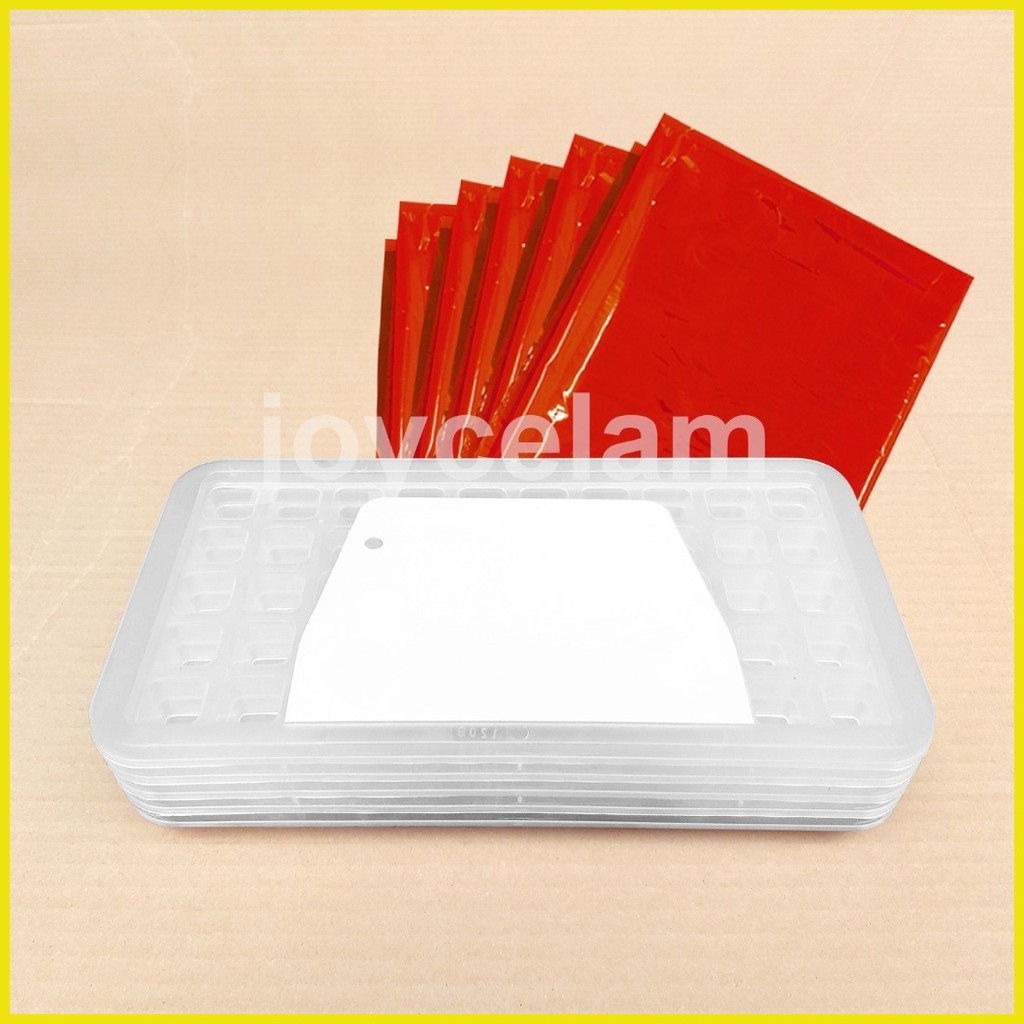 5 pcs. Yema and Pastillas Molder with 1 Scraper and 5 Cellophane ...