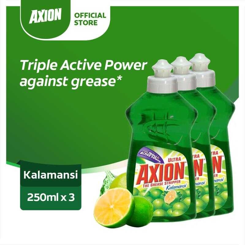 Axion Antibacterial Dishwashing Liquid Kalamansi 250ml Pack of 3 6月 ...
