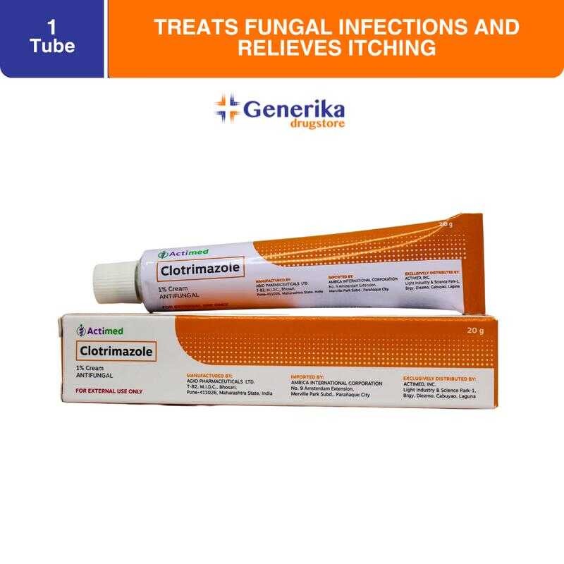 Actimed Clotrimazole Cream 20G For Antifungal Treatment Healing Creme ...