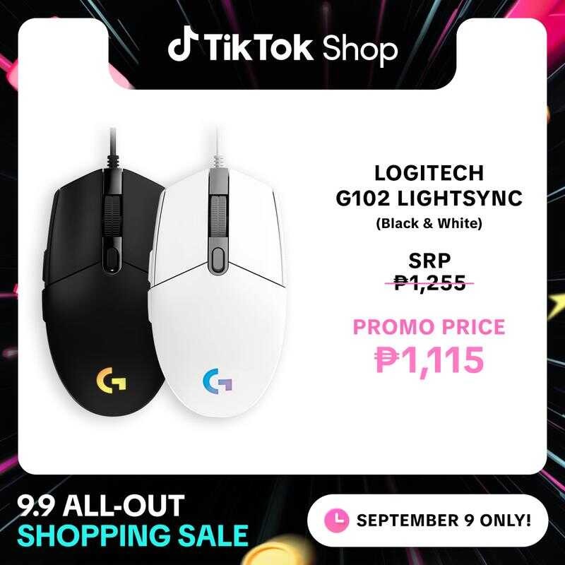 Logitech G102 Lightsync RGB 8,000 MAX DPI 6 Programmable Buttons Gaming Mouse 47C | Shopee ...