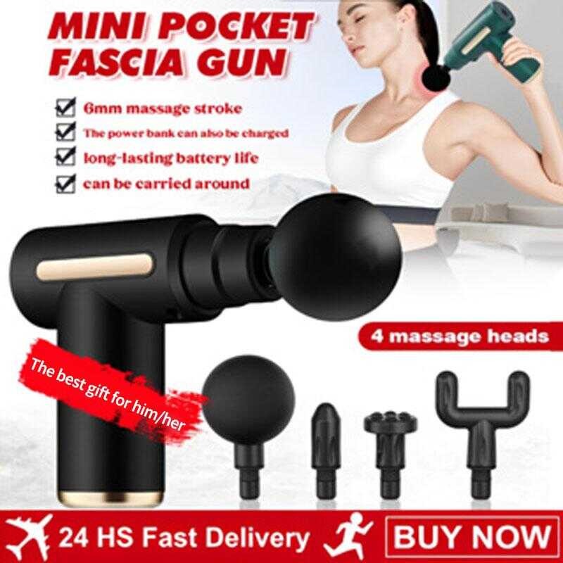 238 Massage Gun Muscle Relaxation Percussive 4 Heads Portable High ...