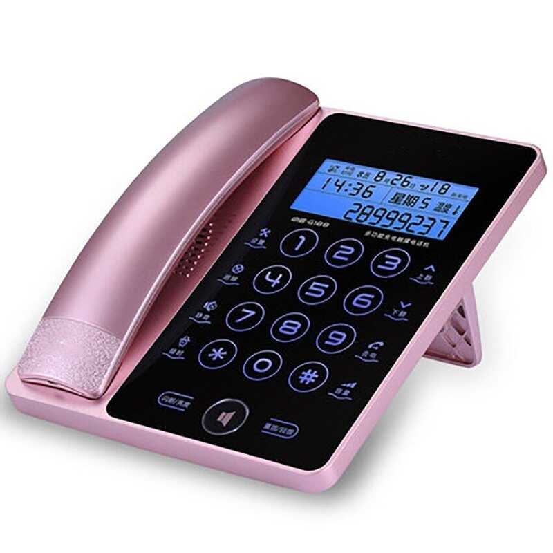 3 Touch Dial Corded Phone Telephone Landline With Colorful Backlit ...