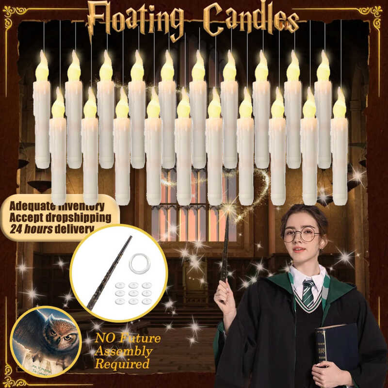 Tt Halloween LED Magic Wand Remote Hanging Operated Potter Harries ...