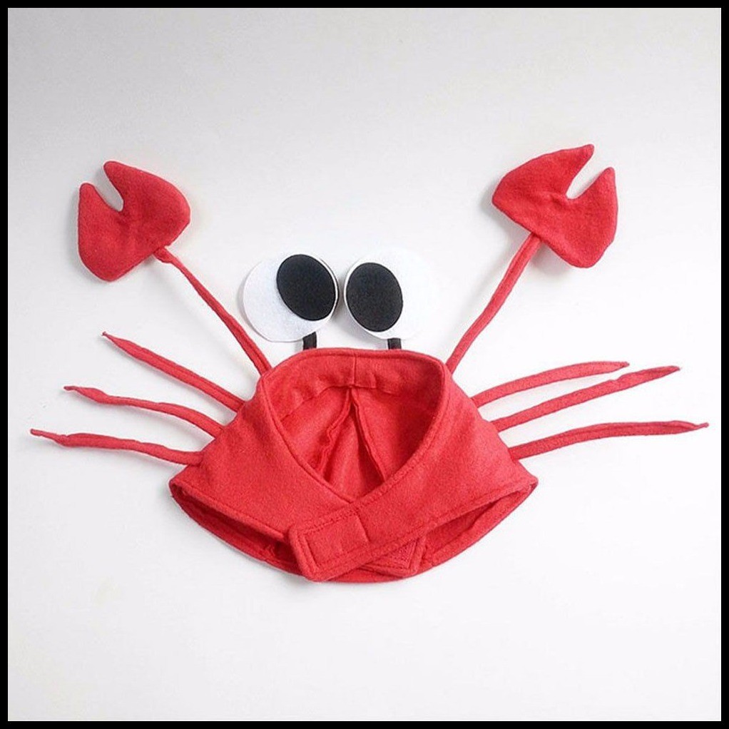 Halloween Cute Festival Adult Red Crab Hat Costume Lobster Funny ...