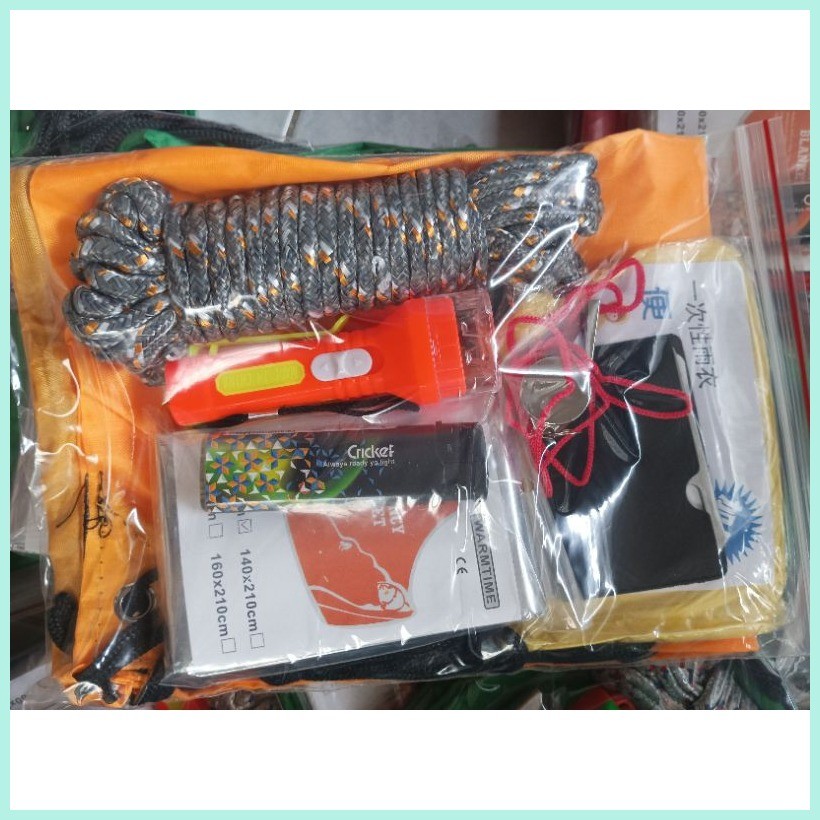 GO-BAG emergency survival kit handy (1set 8in1) always new | Shopee ...