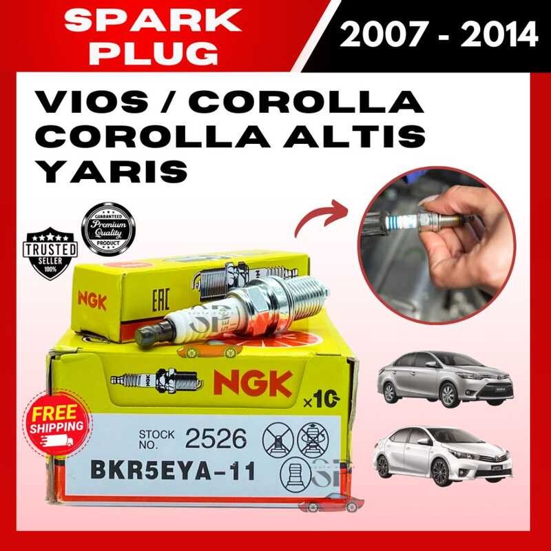 SALE NGK SPARK PLUG (1Pc) For TOYOTA Vios Single Vvti (2003-2015) J,E,G ...