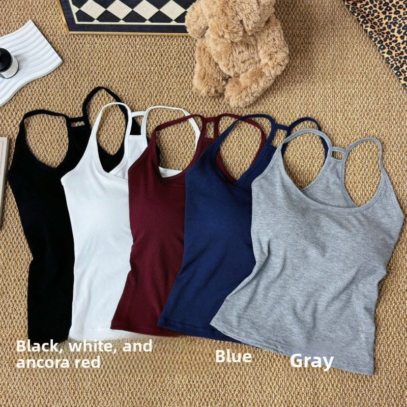 40-62KG Double Lining Top Sleeveless Padded Sando White Top Plus Size ...