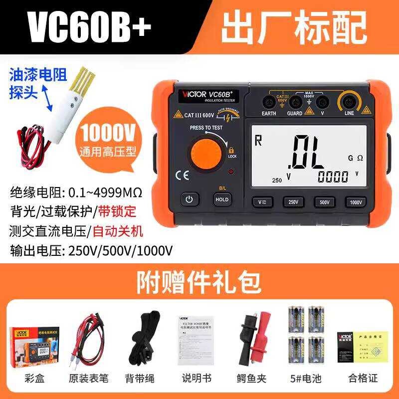 New Insulation Tester Digital Megohmmeter Paint Resistance Meter ...