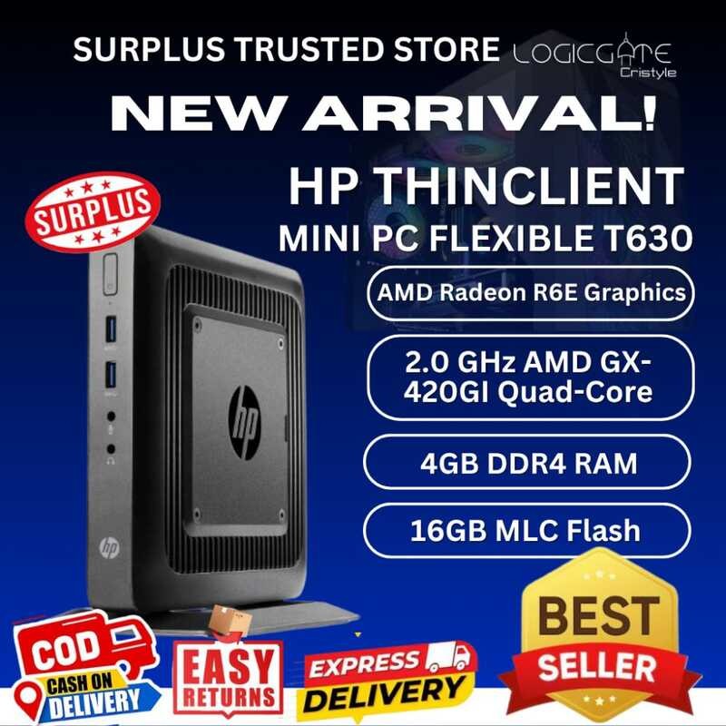 HP Mini PC Flexible Thin Client T630 4Gb Ddr4 16Gb SSD Refurbished A50 ...