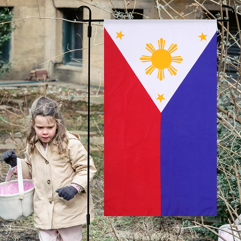 Philippine Flag Fabric With Embroidery Philippine Flag Philippines ...