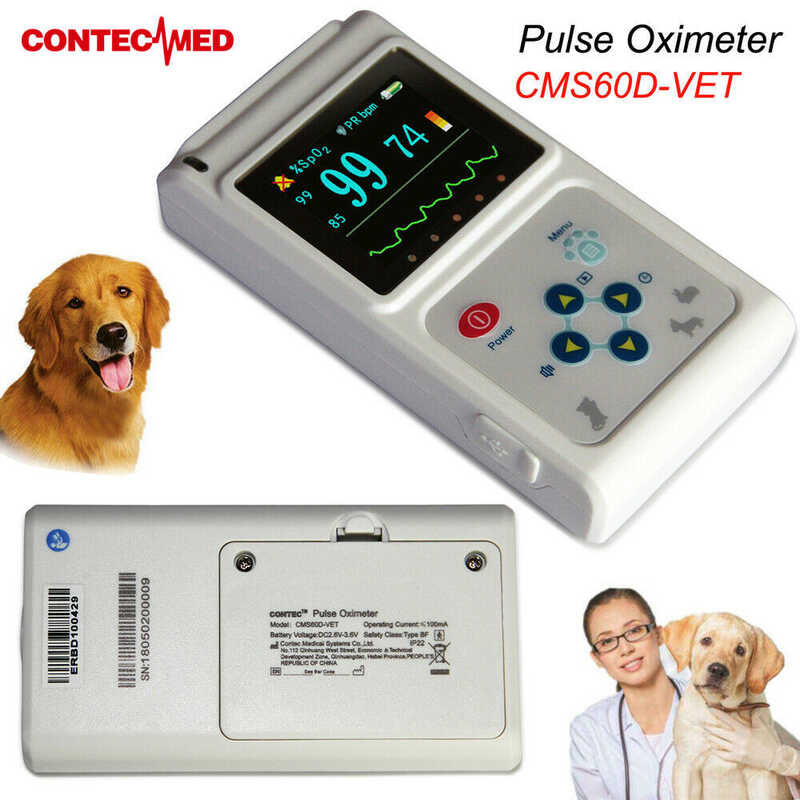 CONTECMED Cms60d-Vet Veterinary Oximeter Tongue Ear Spo2 Probe Pulse ...