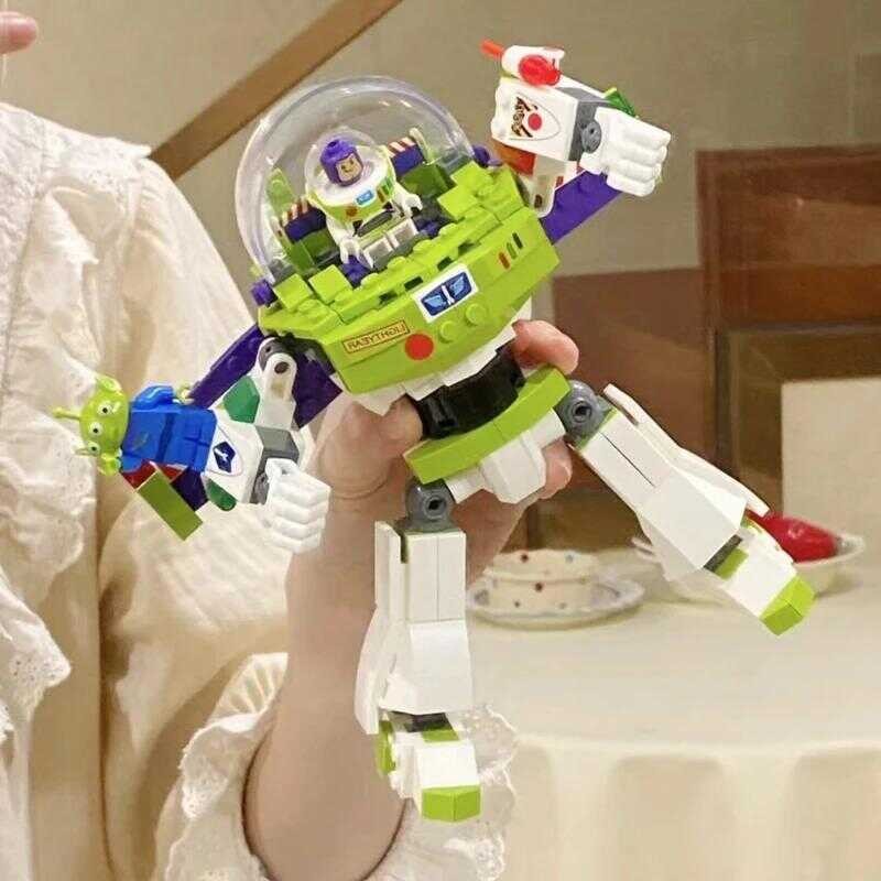 Tt 2024 Pixar Story Buzz Lightyear Moc Mecha Puzzle Assembled Building ...