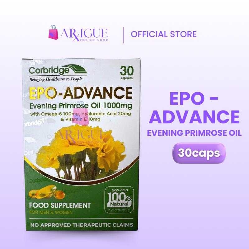 Epo-Advance Evening Primrose Oil 1000Mg 30 Capsules - For Fitness And ...