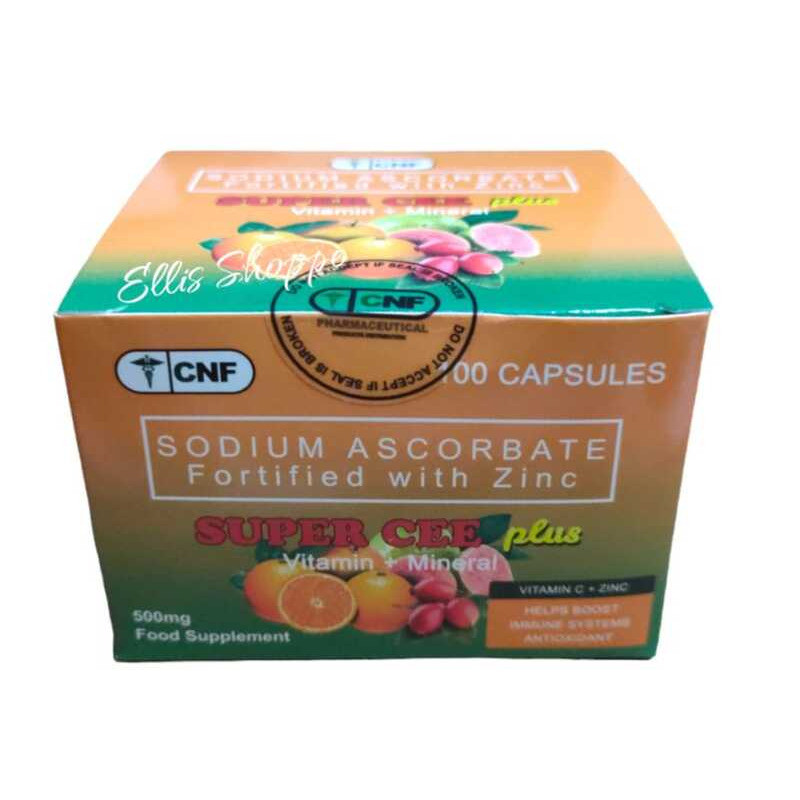 Super Cee Plus Sodium Ascorbate Fortified With Zinc 500Mg Vitamin FOOD ...
