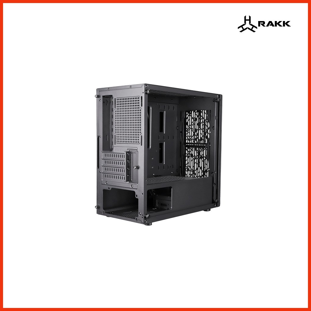 RAKK HUNUS gaming pc case| MATX| Black | Shopee Philippines