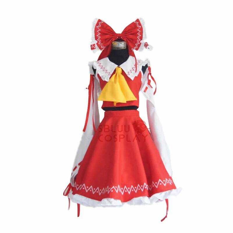 Touhou Sbluucosplay Project Reimu Hakurei Cosplay Costume | Shopee ...