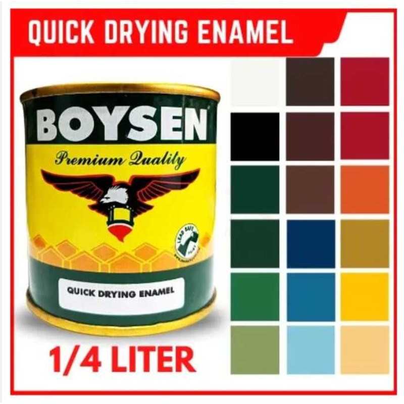 Boysen QDE Quick Dry Enamel Paint 1/4 LITERS 125 PESOS ONLY (Available ...
