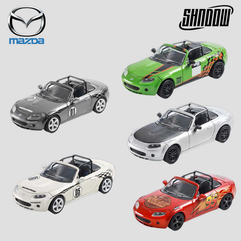 DCT 1:64 Mazda Mx-5 Racing Car Diecast Alloy Model Collectible Display ...