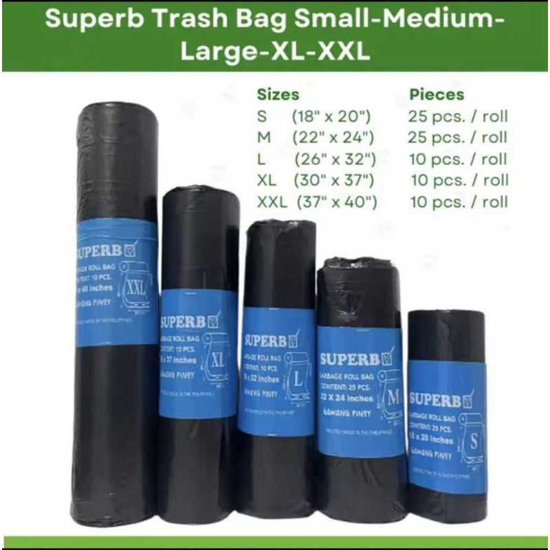 Superb Trash Bag/Garbage Bag/Plastic Bag ( Small Medium Large XL | XXL ...