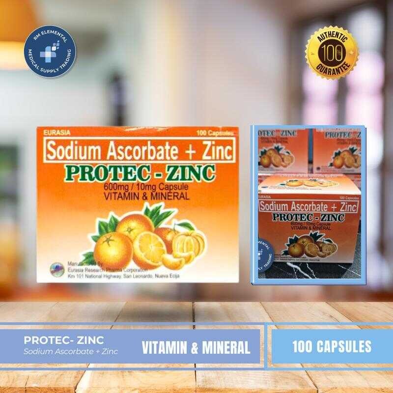 Protec-Zinc Sodium Ascorbate + Zinc 600Mg/10Mg VITAMIN & MINERALS ...