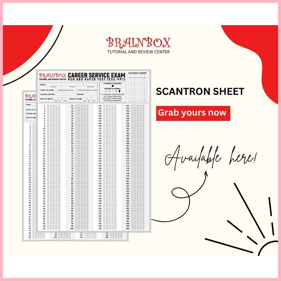 Brainbox Scantron Sheets (Answer Sheets)( Makapal ) | Shopee Philippines