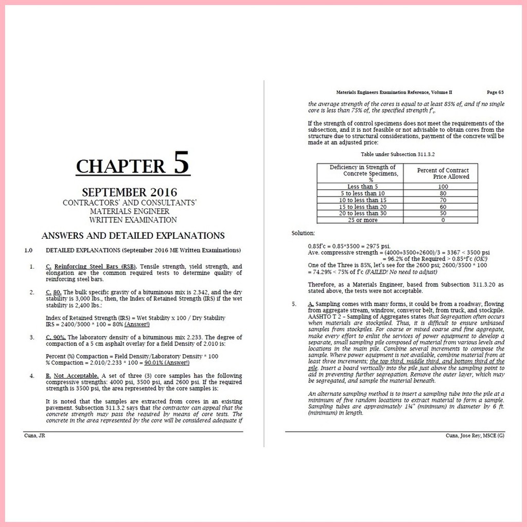 DPWH Exam Reviewer (Materials Engineers and Project Engineers) Volume 2 ...