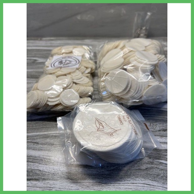 ⊙ Hostia/ Ostia/ Bread Host (Large- 20 pcs / Small- 500 pcs) | Shopee ...