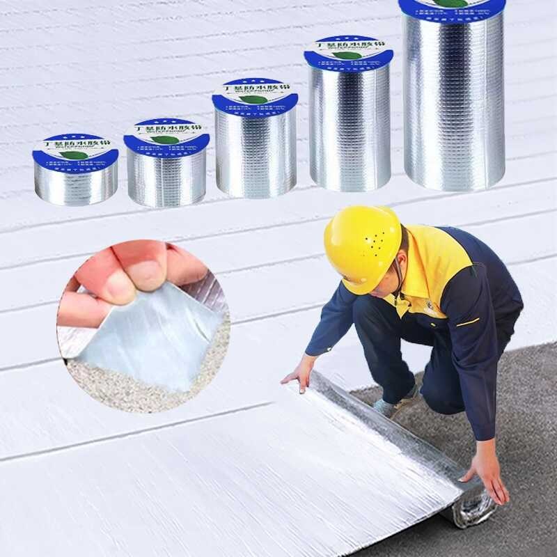 Aluminum Foil Butyl Waterproof Roof Leak Repair Wall Crack Pandikit SA ...