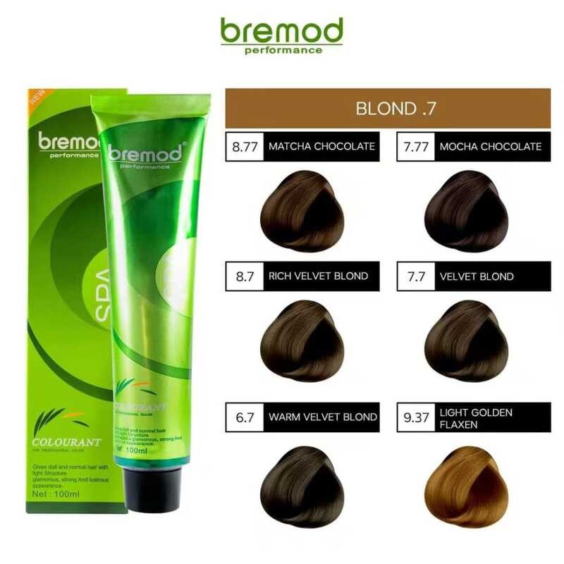 Bremod Color Chocolate , Velvet Blonde, Flaxen 100 Ml Br-R301 2A5 ...