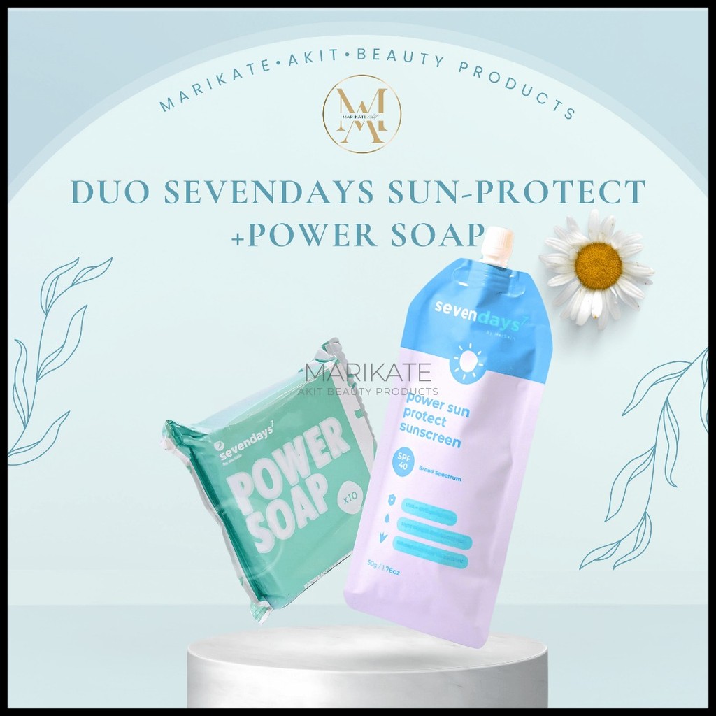 SEVENDAYS DUO Sun Protect Sunscreen Cream SPF40 50g Free1 Power Soap ...