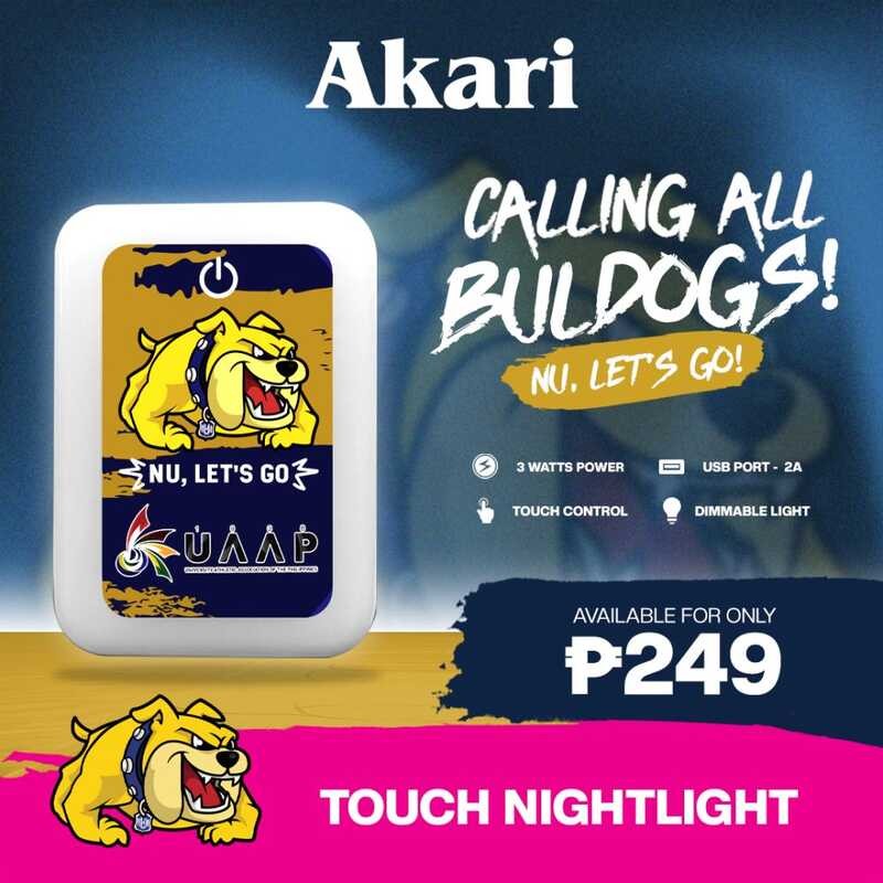 AKARI X UAAP [ NU ] Touch Night Light USB Adaptor Tricolor And Dimmable 3F7 | Shopee Philippines
