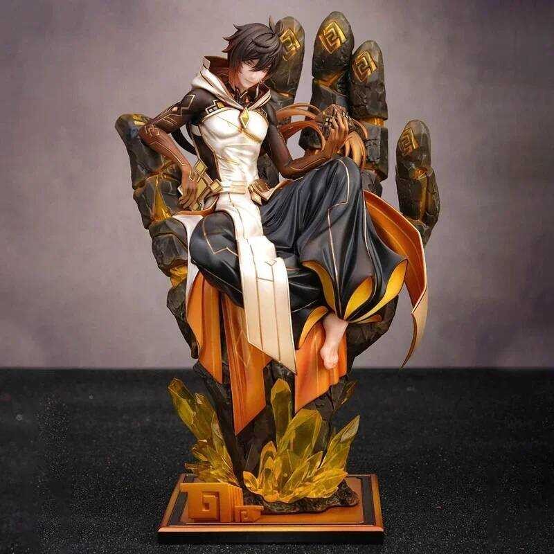 Xj Genshin Impact Figure Zhongli 26Cm PVC Model Collection Simulation ...