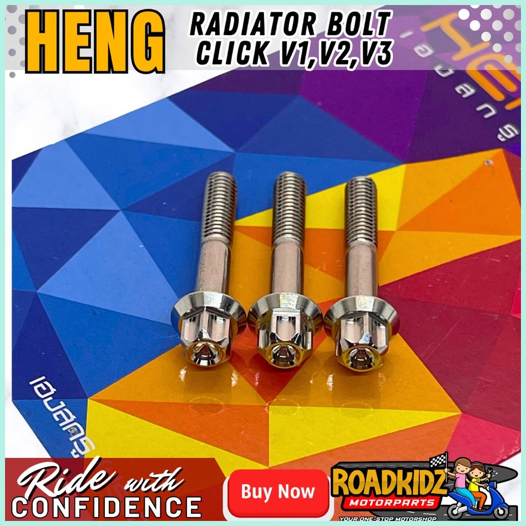 RADIATOR BOLT SET CLICK V1/V2/V3 STOCK RADIATOR | Shopee Philippines