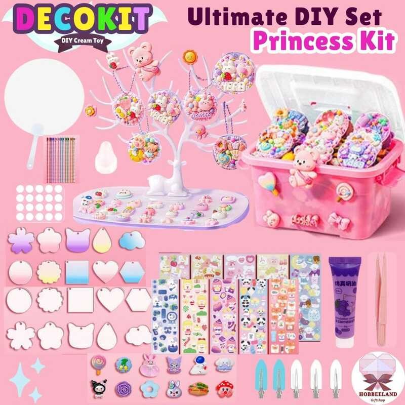DECOKIT DIY Cream Glue Kit Guka Sticker Princess Set | Decoden ...