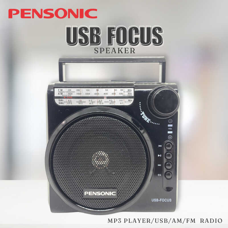 PENSONIC Usb-Focus Mp3 Player/Usb/Am/Fm/Sw1/Sw2 Radio Portable Speaker ...