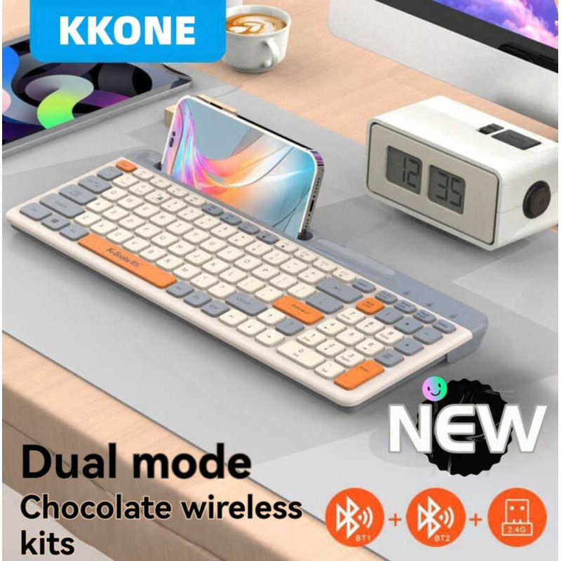 New Two-Color 100-Key Mechanical Touch Gaming Office Keyboard 2.4G ...