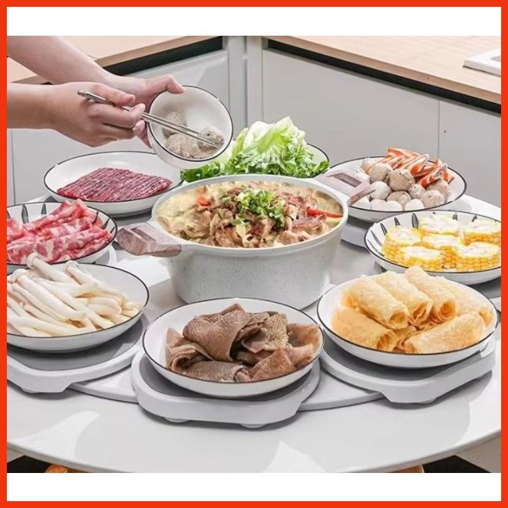 Dining Table Rotating Tray 360° Turntable for Dining Table Anti-Slip ...