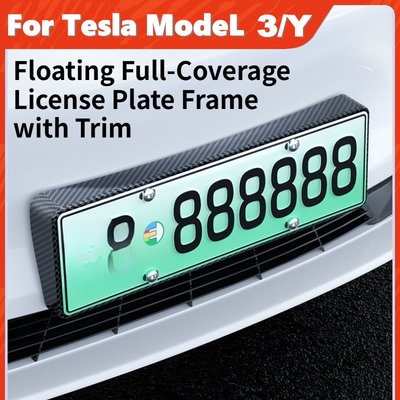 For Tesla Model 3 Highland / Model Y Juniper 2025 License Plate Frame ...
