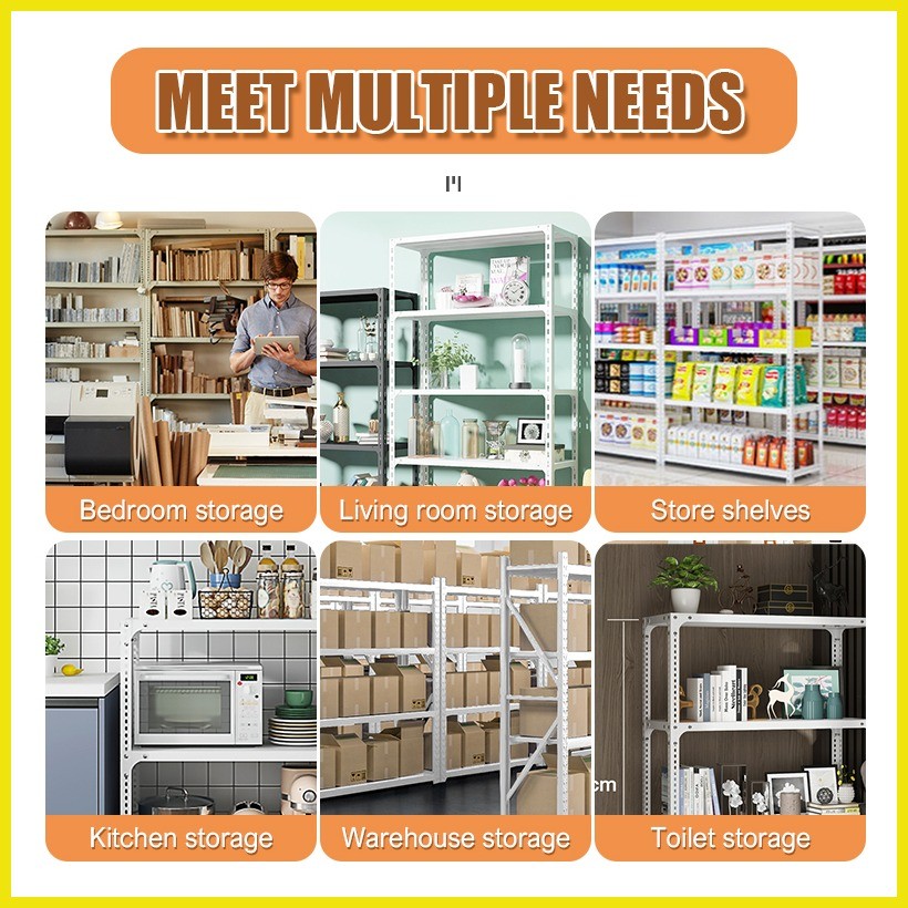 6 Layer Metal Rack Steel Rack Boltless Stante Storage Rack Kitchen ...