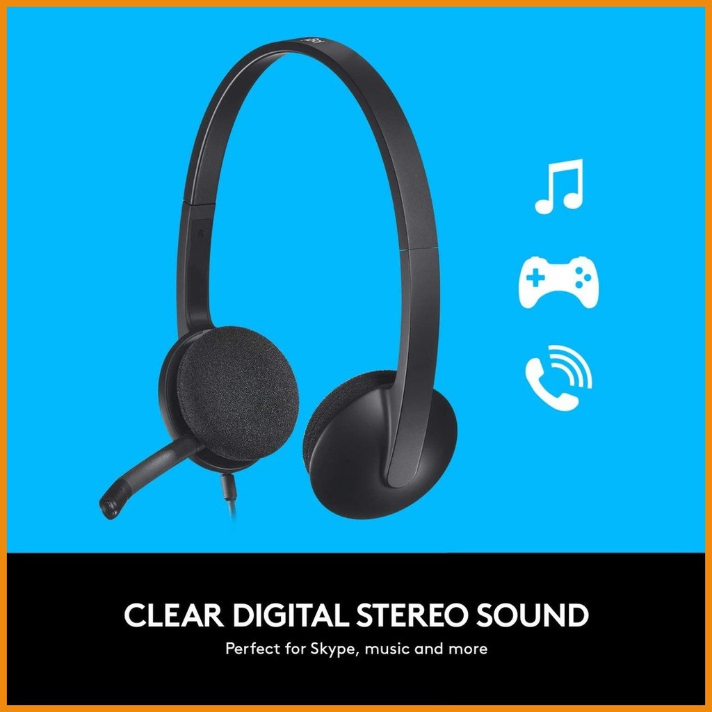 Logitech H340 USB PC Headset with Noise-Cancelling Mic | Shopee Philippines