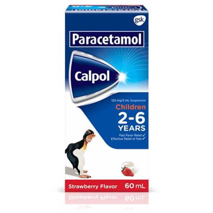 Paracetamol Calpol For 2-6 Years Old 60 Ml | Shopee Philippines