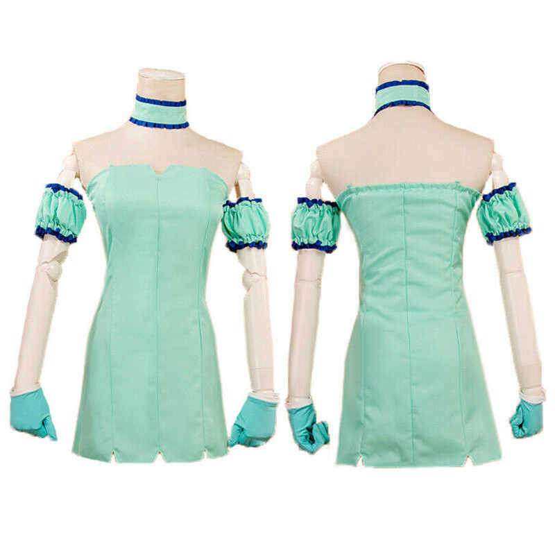 Tokyo Mew Mew Cosplay Costume Blue Ze Mint Cosplay Outfit Maid Costume