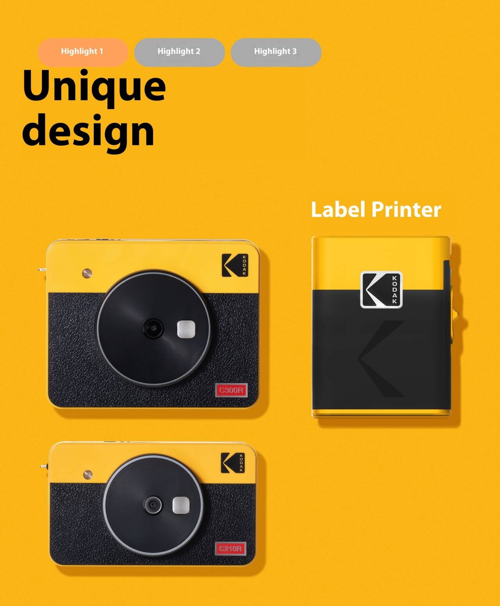 KODAK LabelEra Handheld Portable Bluetooth Sticker Label Printer ...